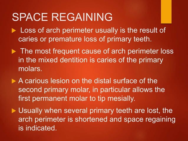 Space regainers | PPTX | Dental Health | Diseases and Conditions