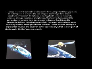 Space Research | PPTX