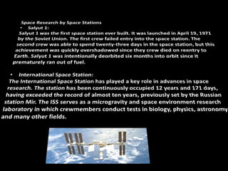 Space Research | PPTX