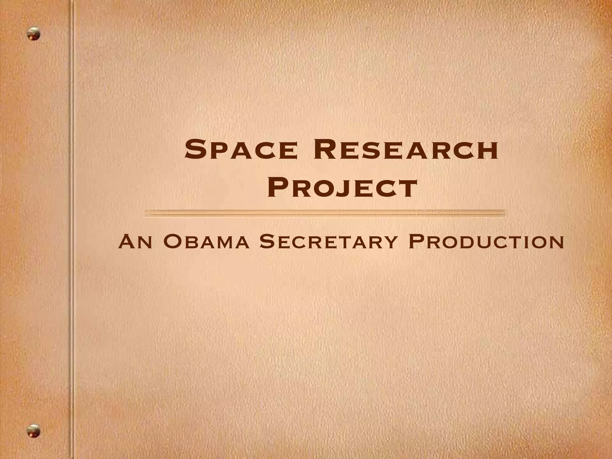 Space Research Presentation | PPT