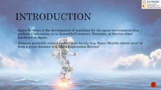 Space robotics | PPTX