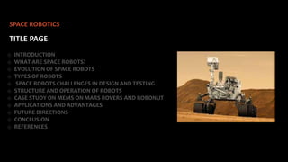 Space robots | PPTX