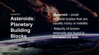 Science Grade 8-Space Rock-Meteor,Meteorites, Meteoroids | PPTX