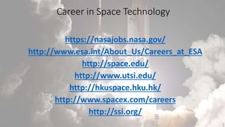 Space Science: opportunities and scopes | PPT