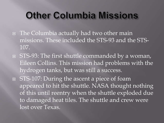 Space shuttle presentation derek | PPT | Free Download