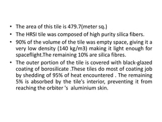 Space shuttle tiles | PPTX