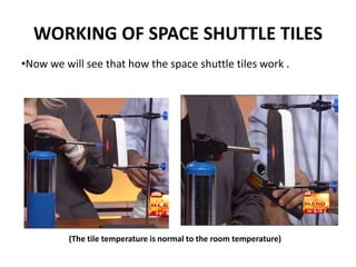 Space shuttle tiles | PPTX