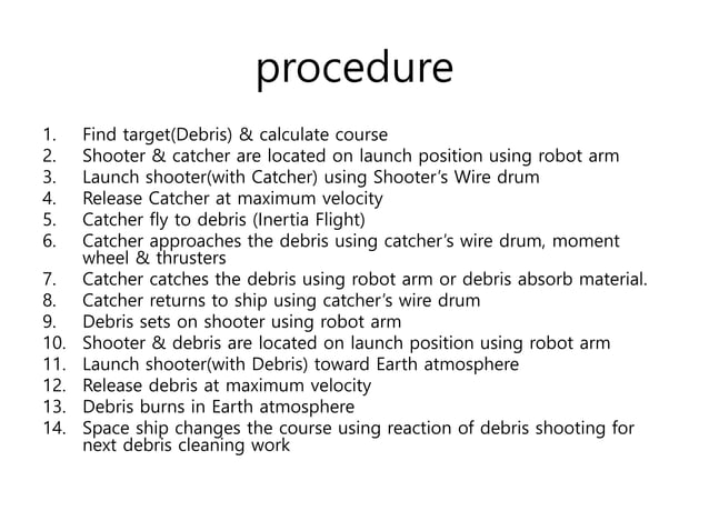 Space slingshot for space debris | PPTX