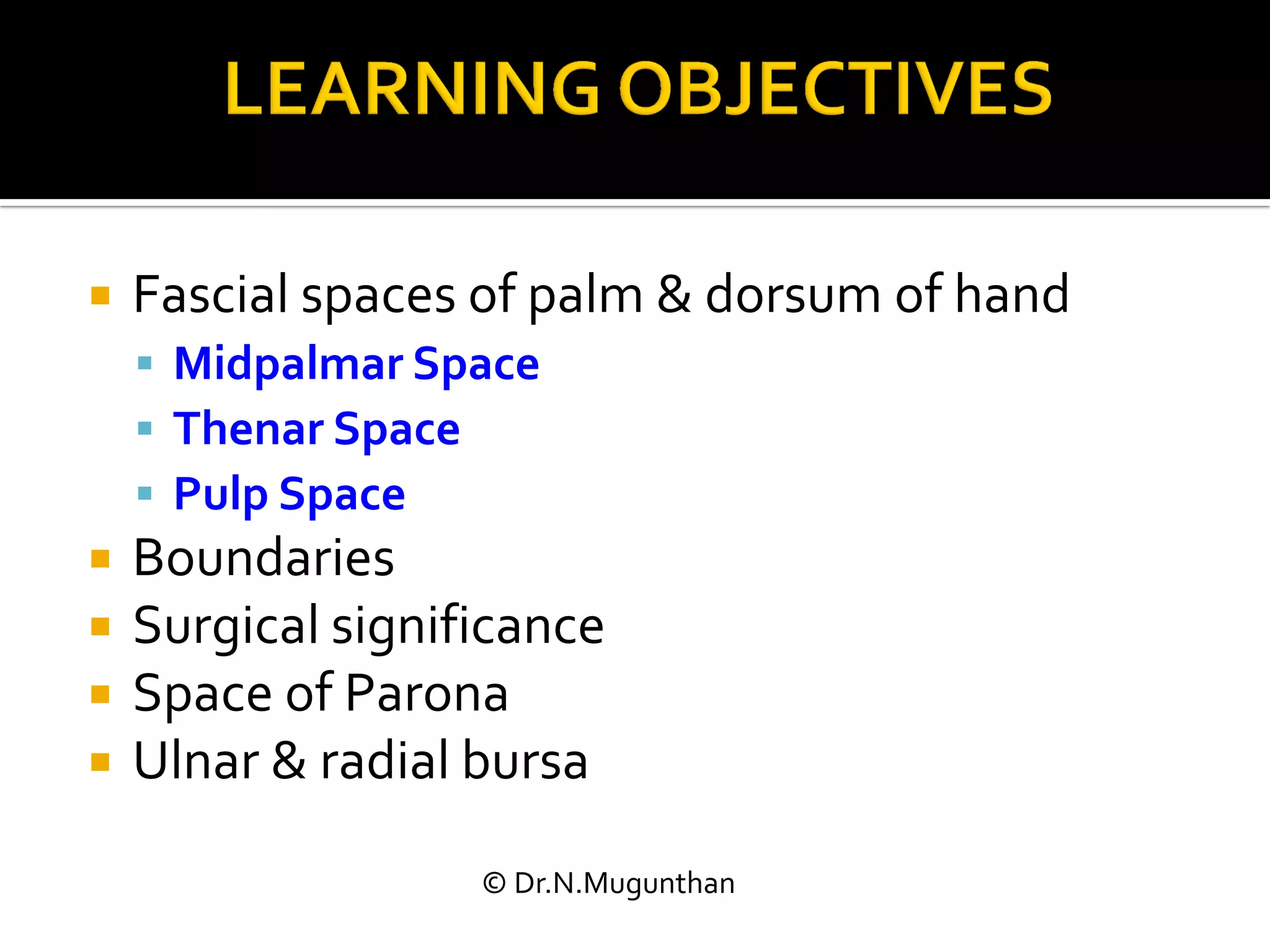 Spaces of hand-Dr.N.Mugunthan | PDF