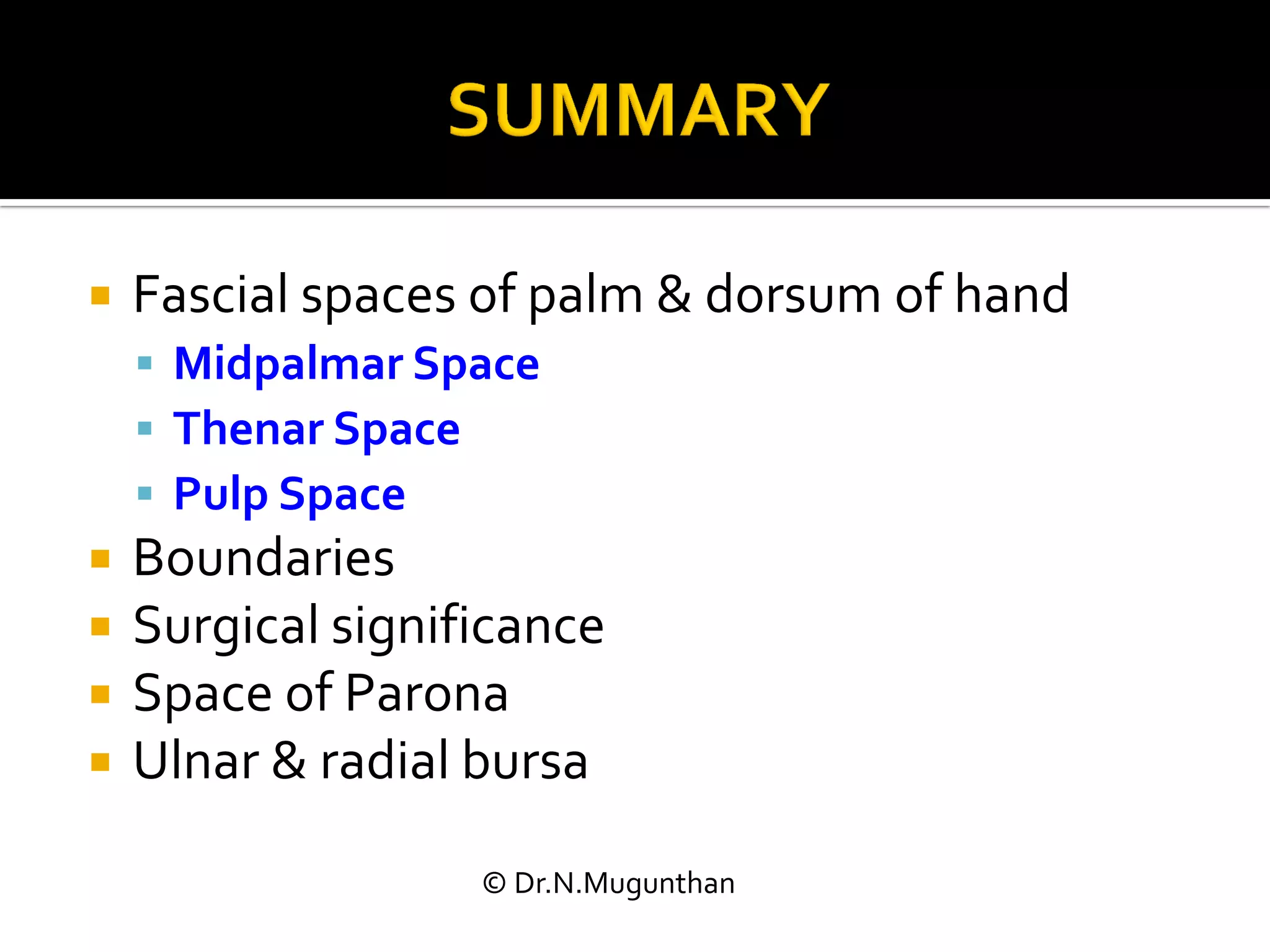 Spaces of hand-Dr.N.Mugunthan | PDF