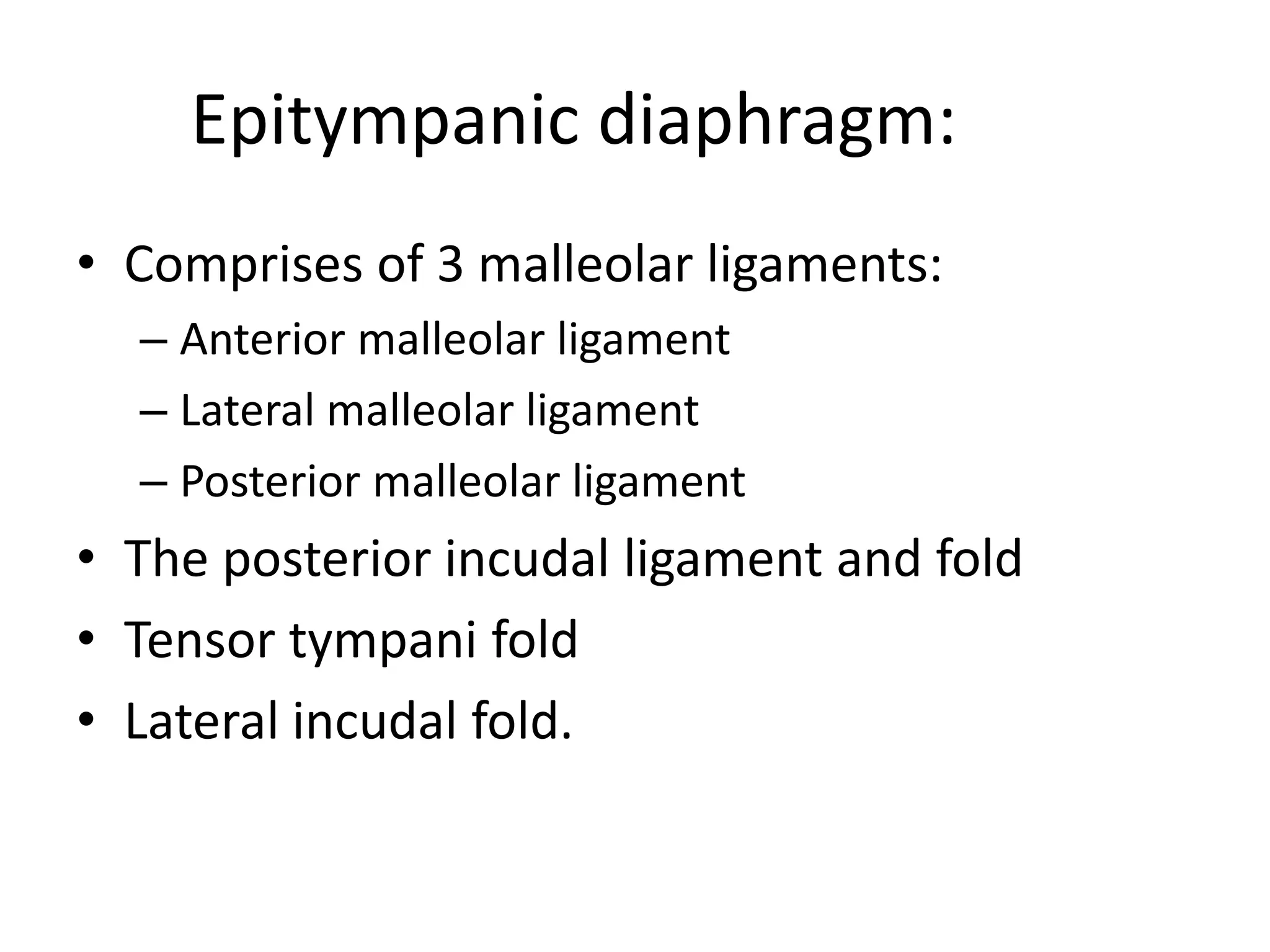Spaces of middle ear and their surgical importance | PPTX