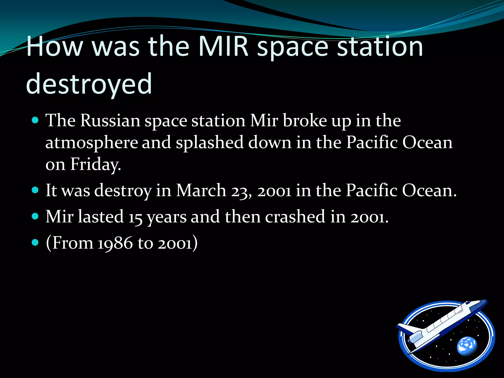 Space station mir | PPTX