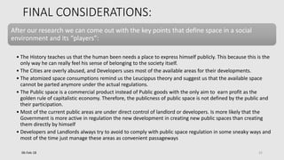 Public Space - Study and Analysis | PPTX