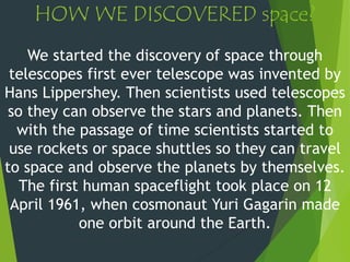 Space technology | PPTX