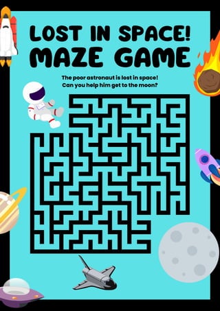 Maze Game Sheet for Kids - Activity Sheets | PDF