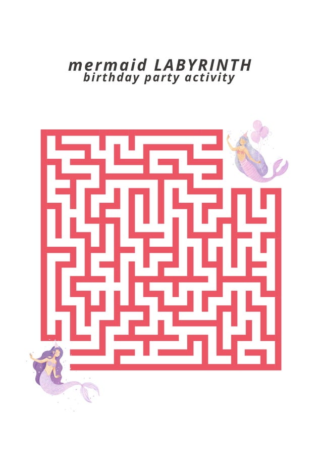 Maze Game Sheet for Kids - Activity Sheets | PDF