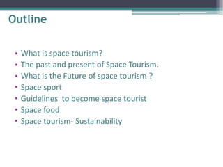 Space tourism | PPTX