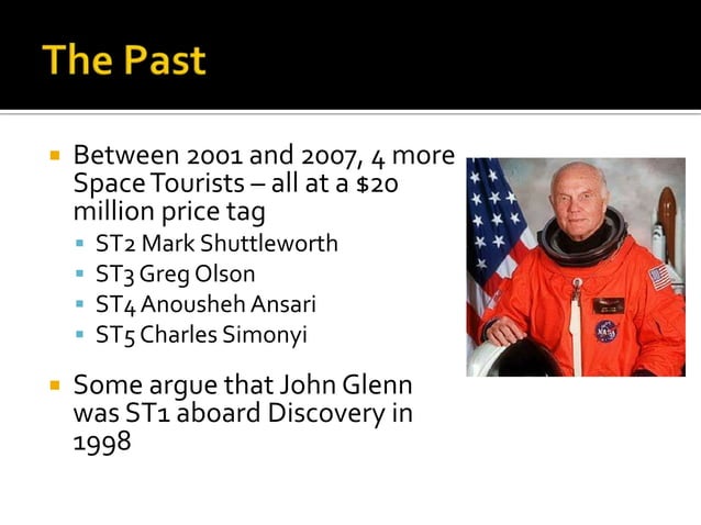 Space tourism presentation | PPTX | Air Travel | Travel Type