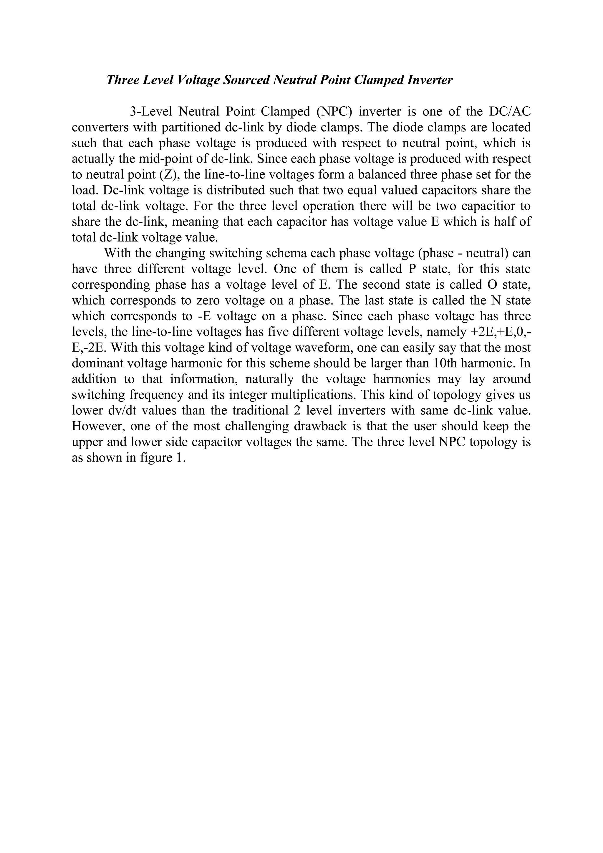 Space Vector Modulation In Voltage Sourced Three Level Neutral Point Clamped Inverter Pdf