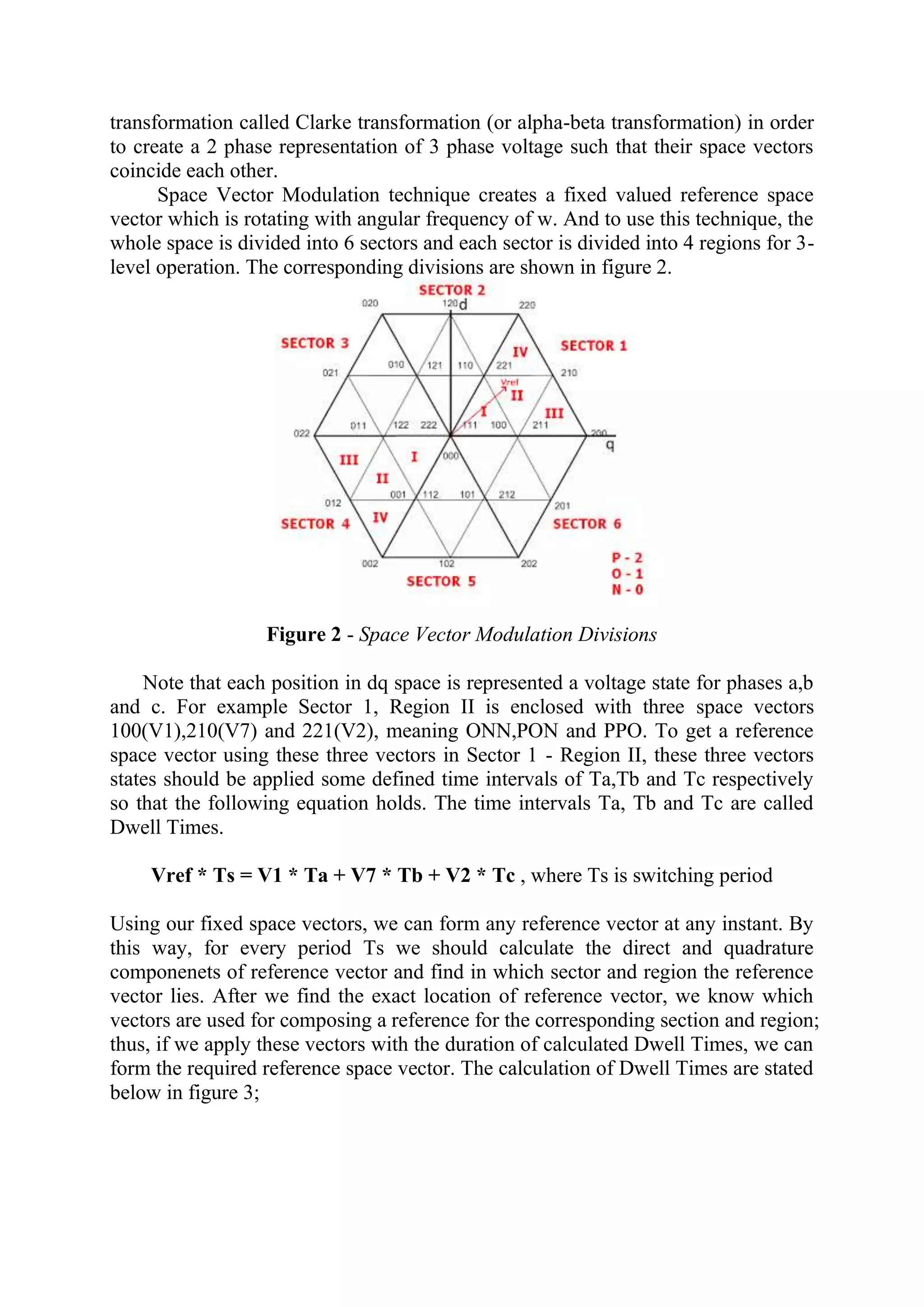 Space Vector Modulation in Voltage Sourced Three Level Neutral Point Clamped Inverter | DOCX