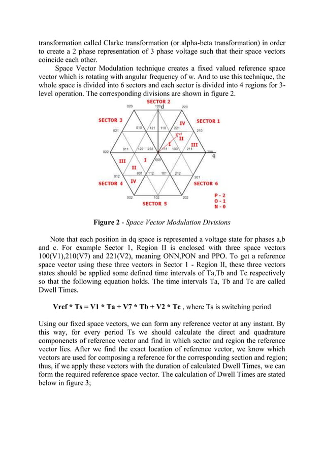 Space Vector Modulation in Voltage Sourced Three Level Neutral Point Clamped Inverter | DOCX