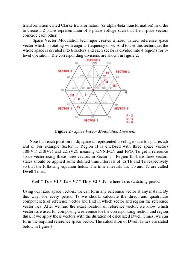 Space Vector Modulation In Voltage Sourced Three Level Neutral Point