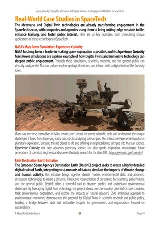 Space, Virtually - The Metaverse and Digital Twins as the Engagement Platform for SpaceTech | PDF