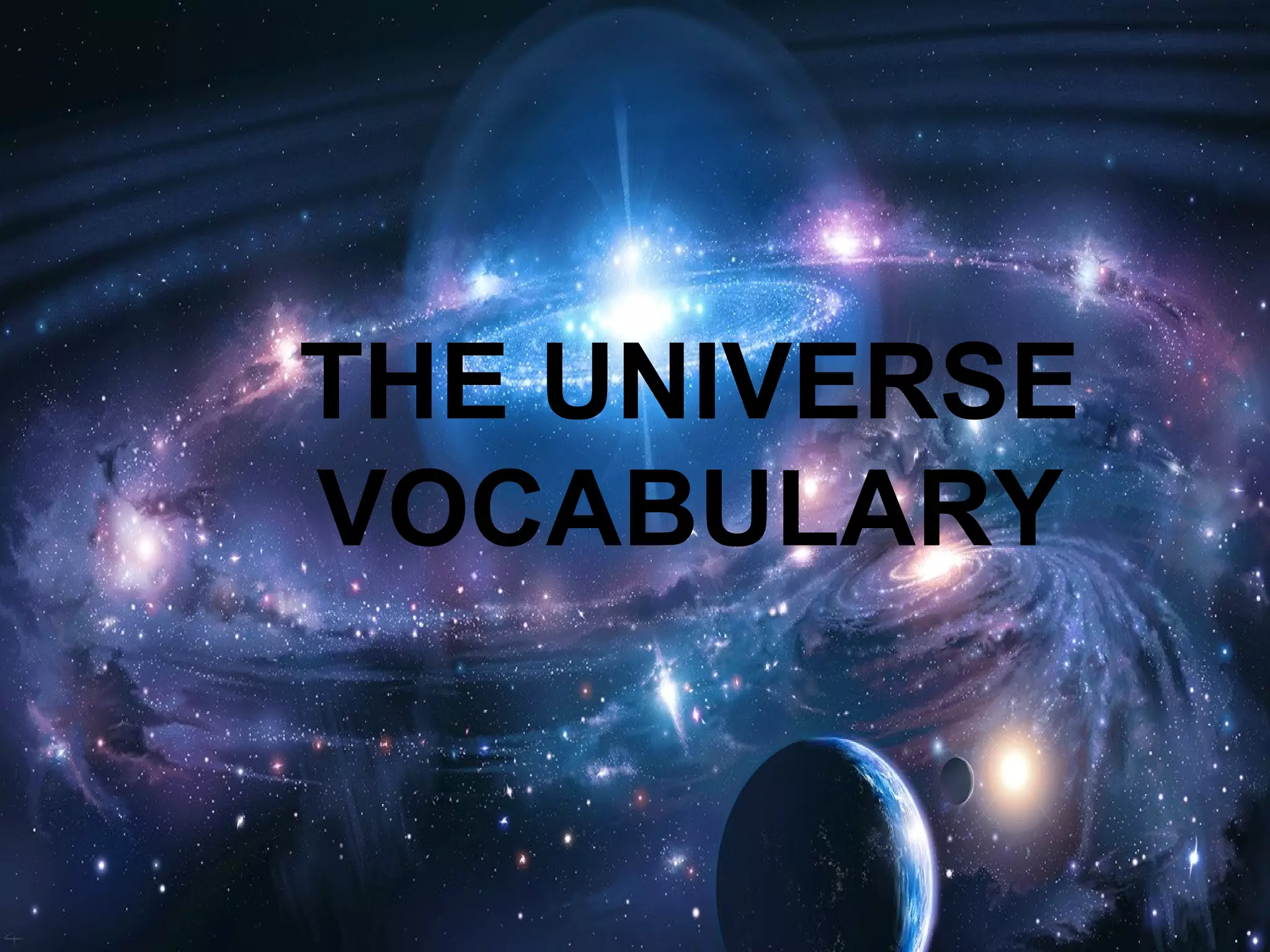 Space vocabulary | PPT | Space and Astronomy | Science
