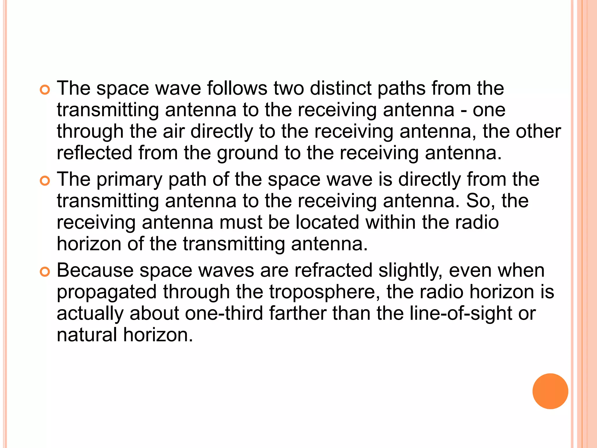 Space wave propagation ppt | PPTX