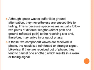 Space wave propagation ppt | PPTX