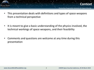 Space weapons | PPT
