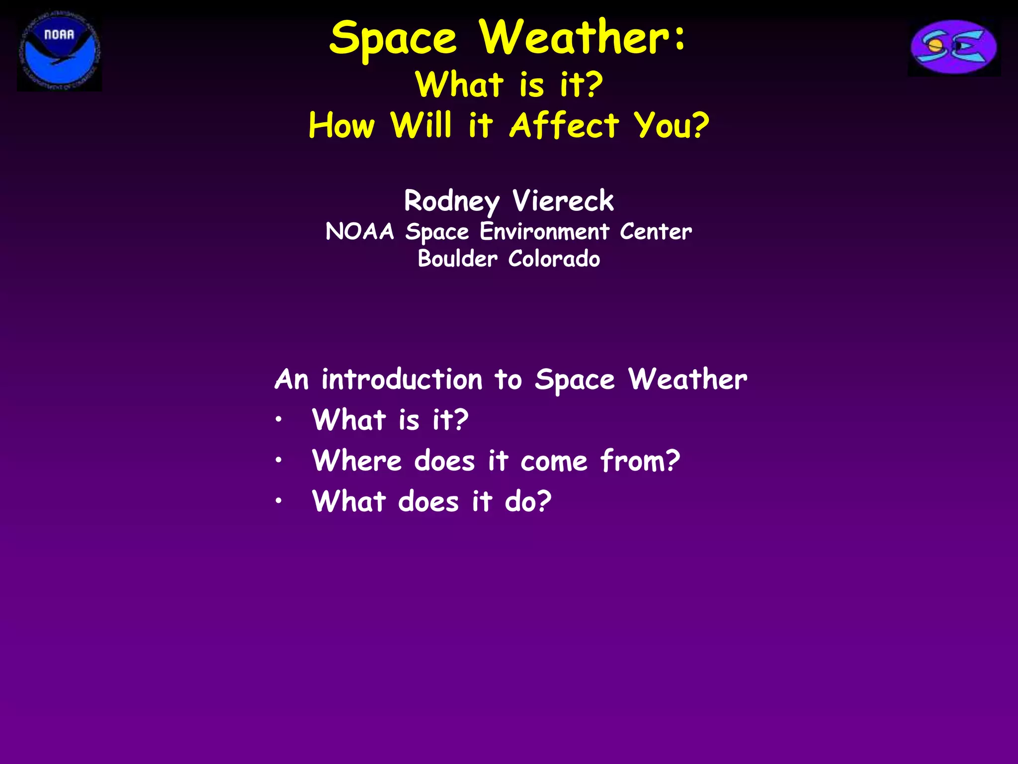 Space weather | PPT