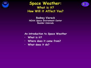 Space weather | PPT