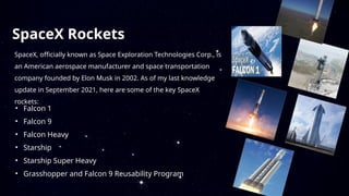SpaceX and Reusable Rockets Presentation .pptx