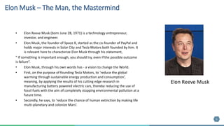 SpaceX - The Private Space Launch Business of an Iconic Leader | PPTX