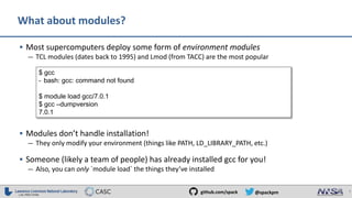 Spack - A Package Manager for HPC | PPT