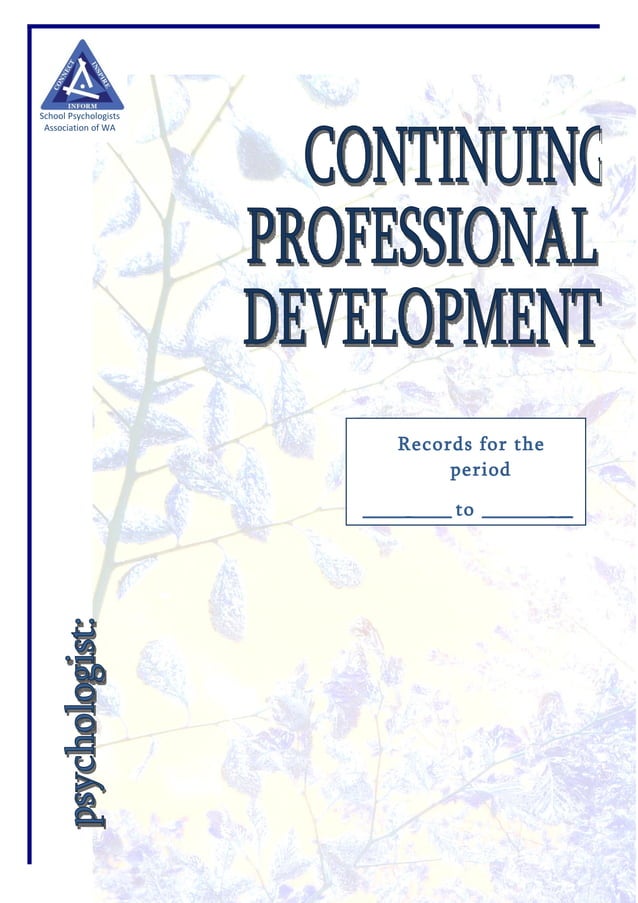 Spa cpd journal template 2011 | DOC | Resume Writing and Advice | Job ...