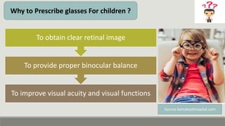 Spectacles prescription in children | PPT