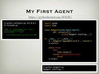 SPADE: Agents based on XMPP | PPT