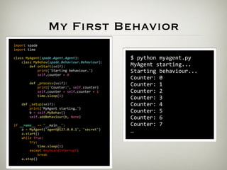 SPADE: Agents based on XMPP | PPT