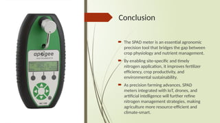 SPAD Meter: A Precision Tool for Crop Nutrient Management.pptx