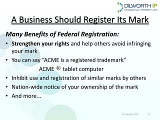 Branding and Trademarks: The U.S. Legal Framework (short) | PPT