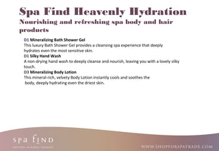 Spa Find Mineral Products | PPT