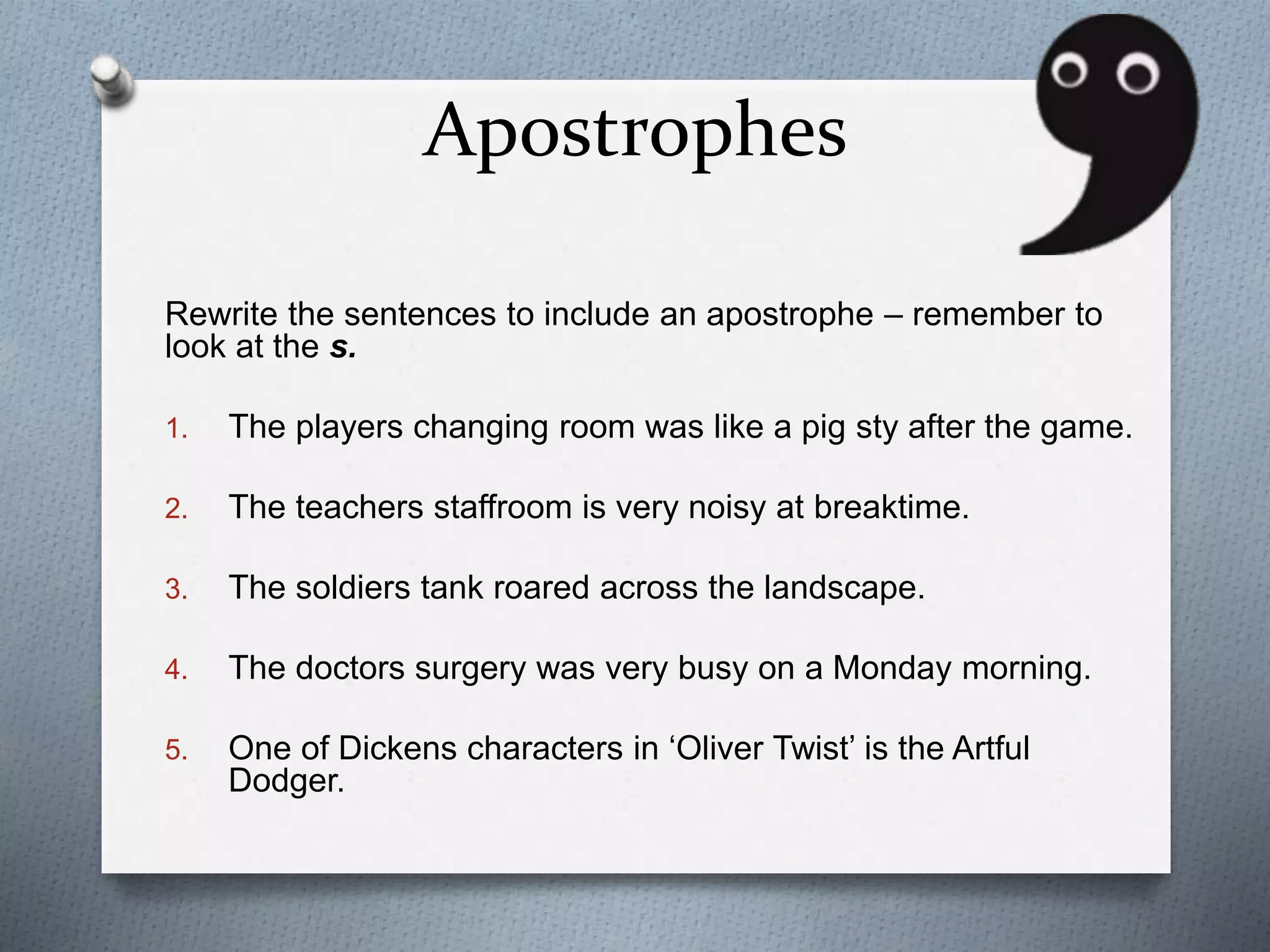 SPaG Crime Scene Investigators | PPTX