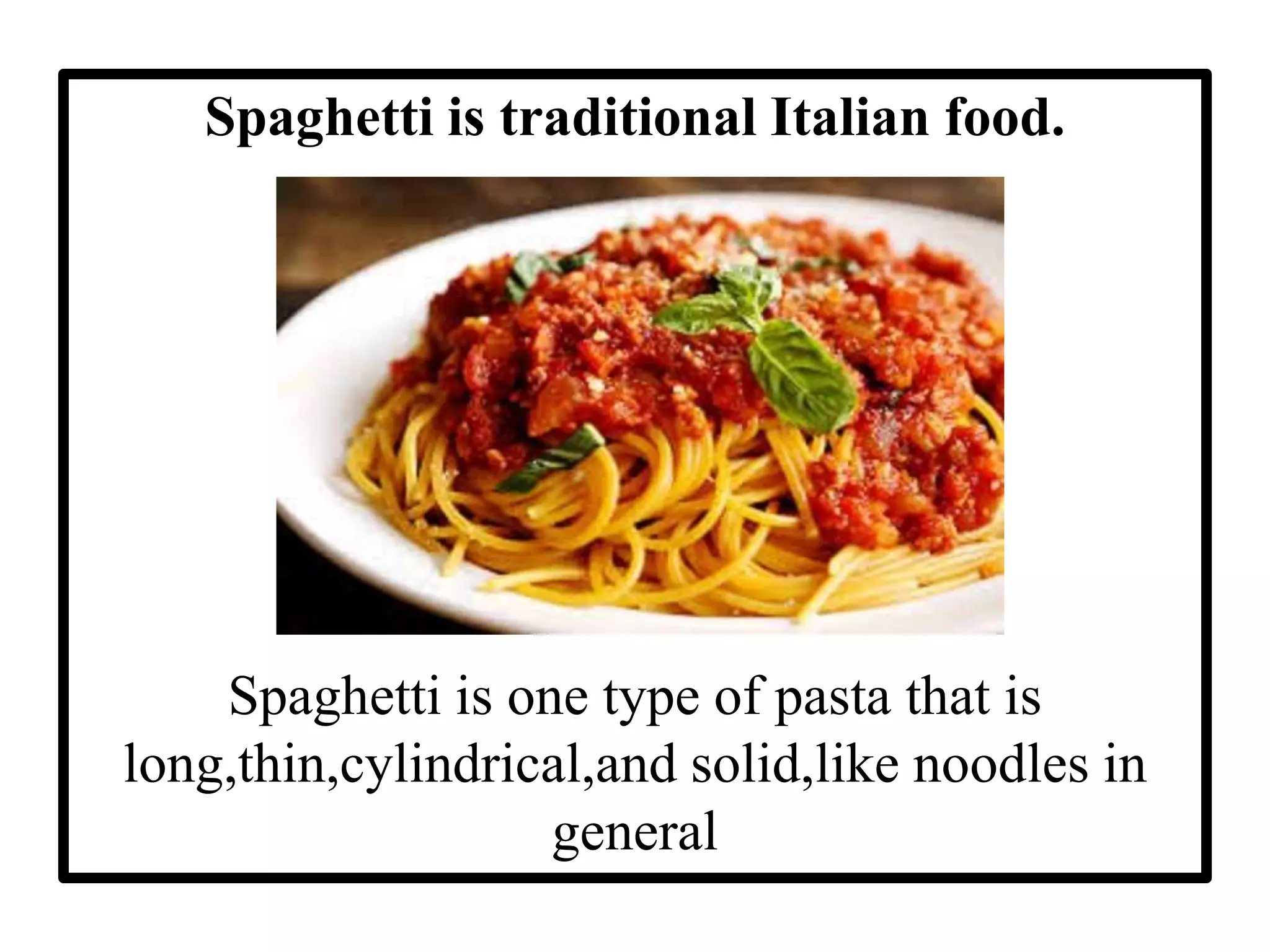 Spaghetti | PPTX