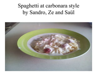 Spaghetti carbonara | PPTX