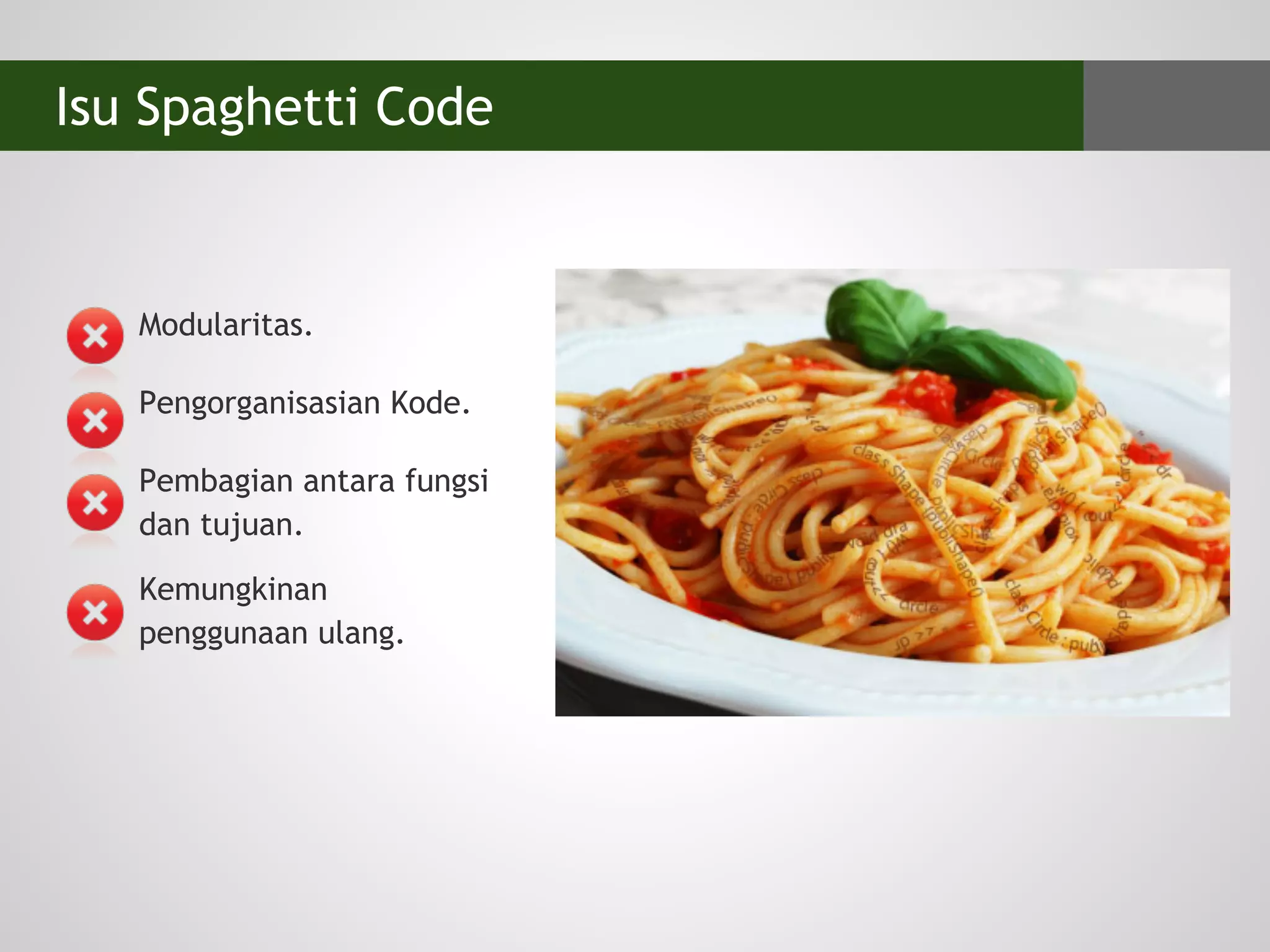 Spaghetti code | PDF