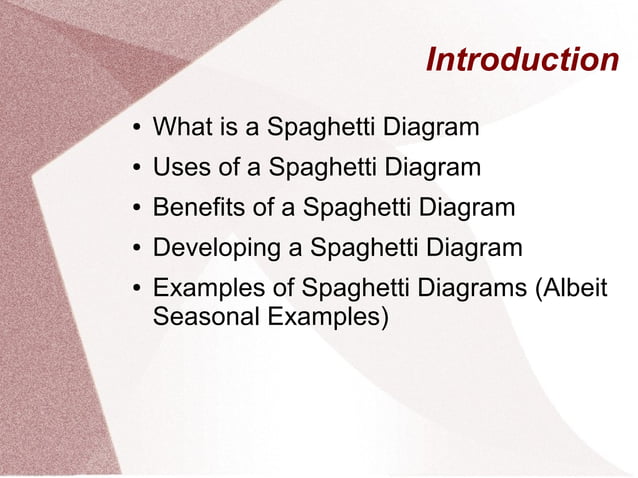 Spaghetti Diagrams | ODP