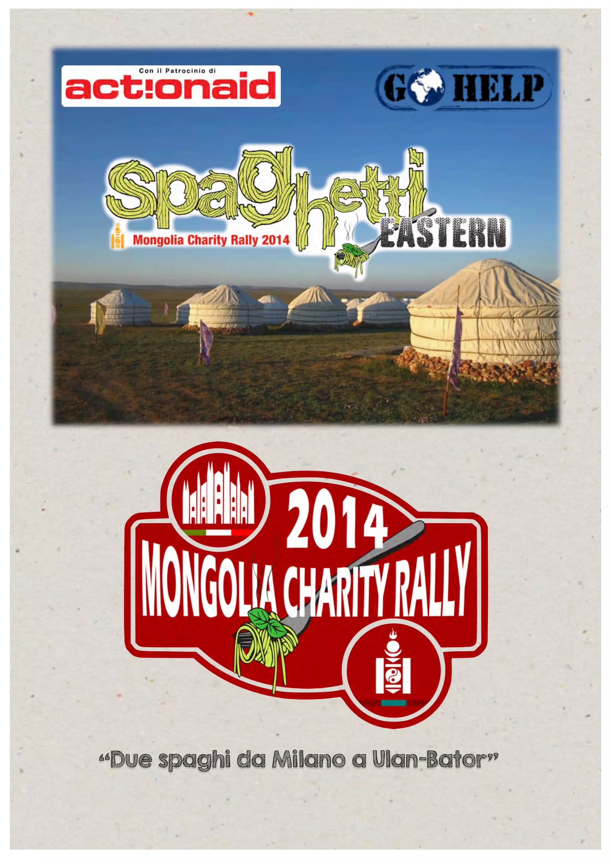 Spaghetti Eastern Team - Mongolia Charity Rally | PDF