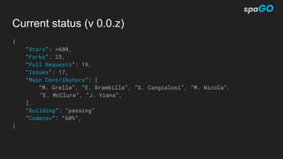 spaGO: A self-contained ML & NLP library in GO | PPT